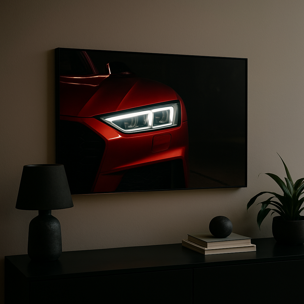 Landscape LED Car Posters – Wide LED Wall Art for Car Lovers – NOXLUX Decor