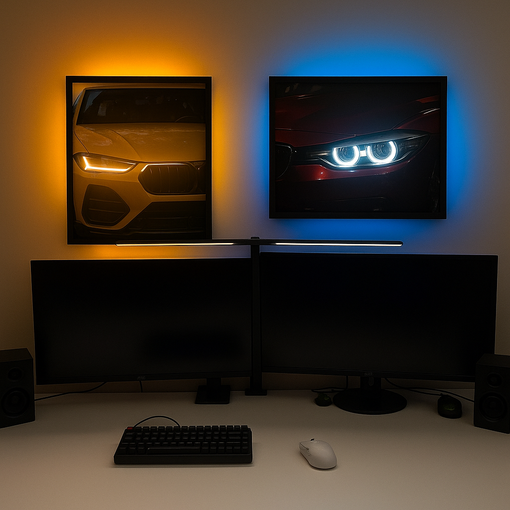 LED Car Posters – Light Up Wall Art for Car Lovers & Gifts – NOXLUX Decor